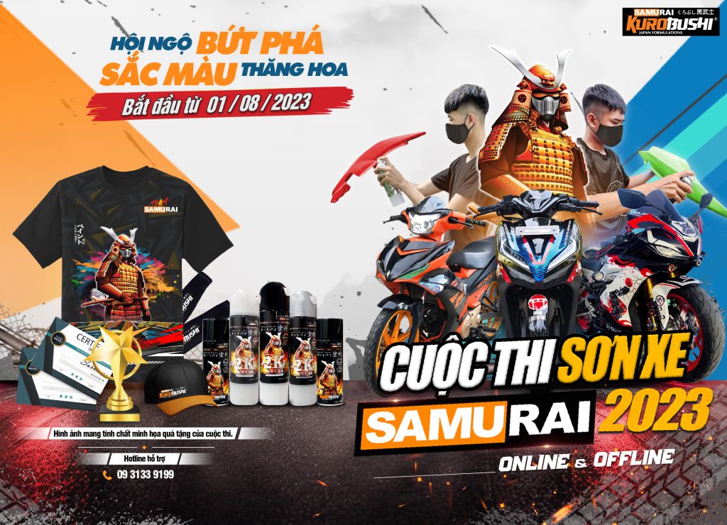 1103 MÀU XANH HONDA CTM - Sơn xịt xe máy Samurai